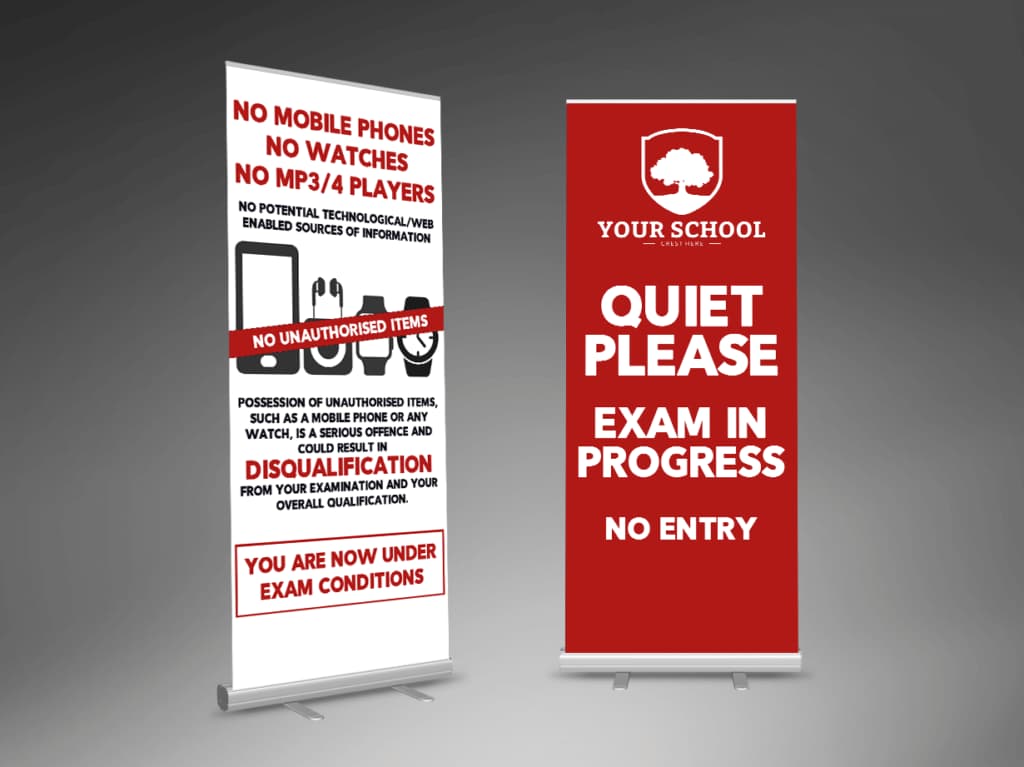 Exam Banners | for Schools, Colleges and Universities.