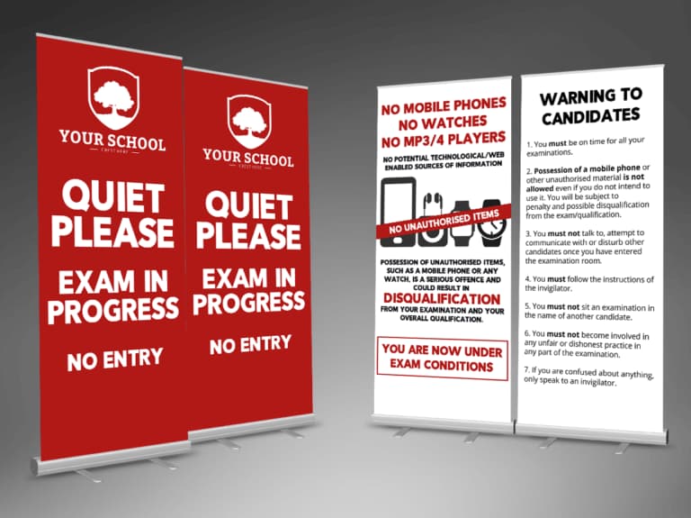 Exam Banners | for Schools, Colleges and Universities.